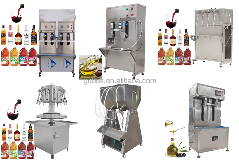 GUBEK 4 Heads Standing Gravity Overflow Liquid Filler