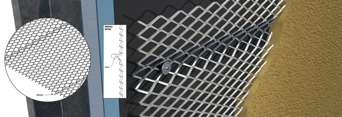 Wall Reinforcement Metal Self-furring Dimpled Metal Lath 25ibs ...