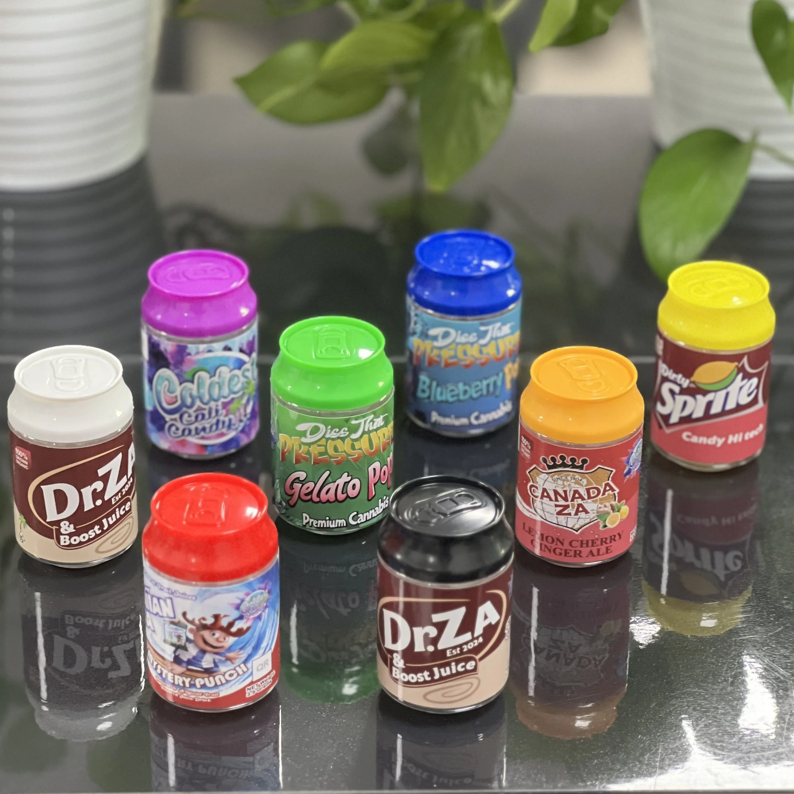 Sustainable Rpet Soda Can Jars - Perfect for Candy Packaging