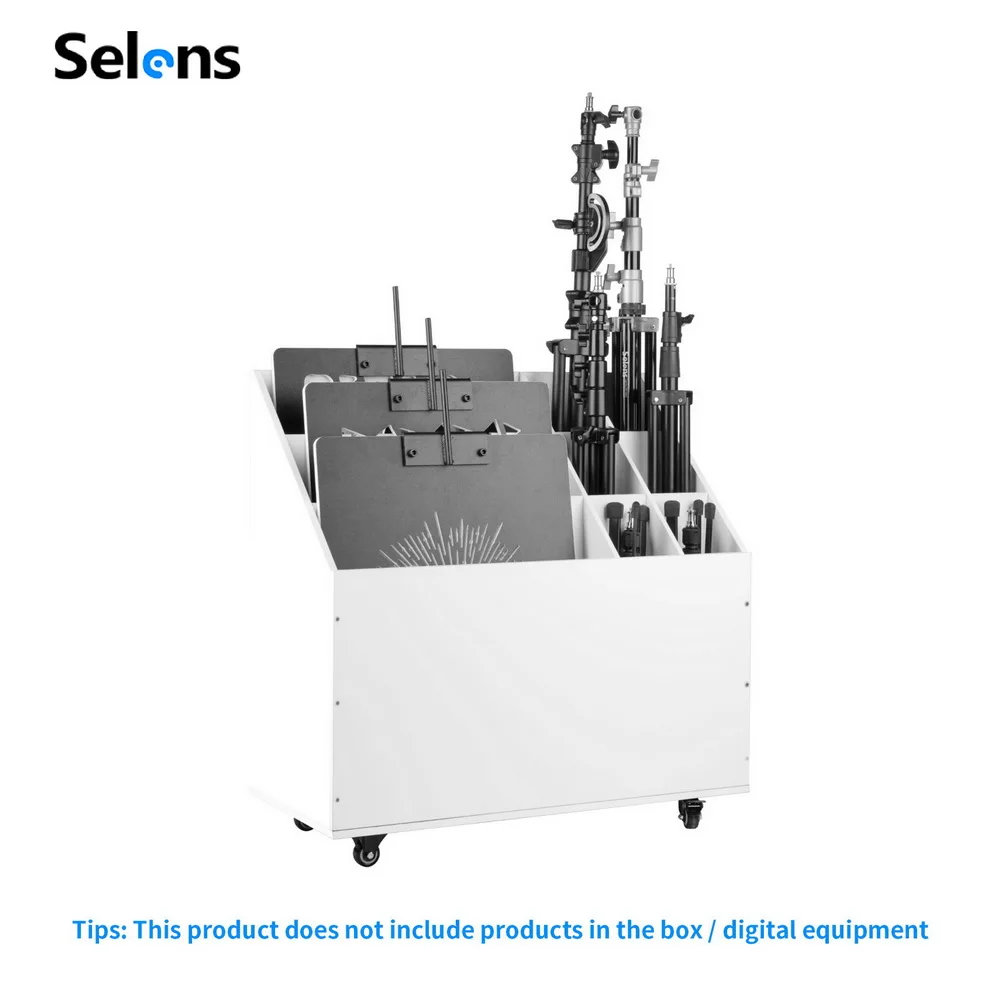 Removable 18-Compartment Studio Storage Box & Makeup Organizer