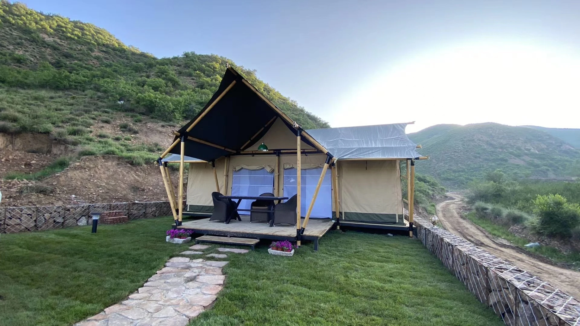 Outdoor African Permanent Life Resort Hotel Prefab House Shaped 2 ...