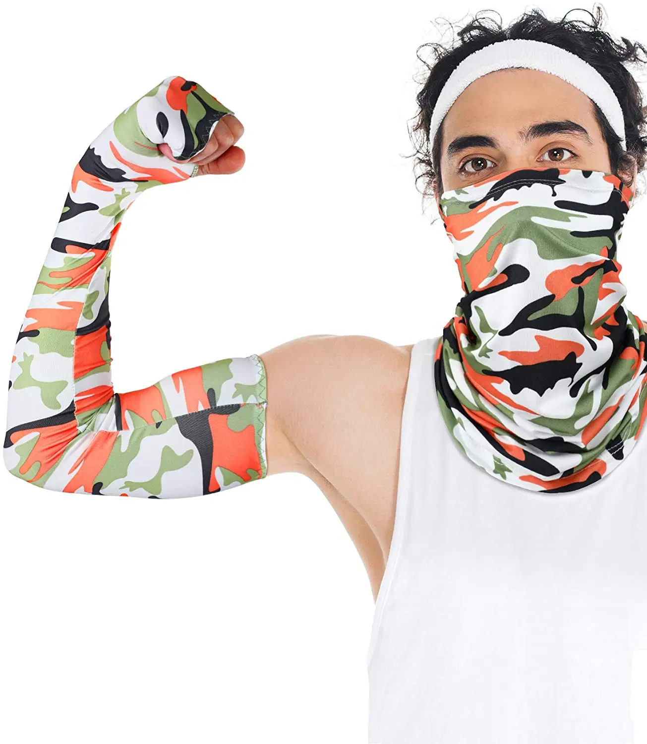 Anti-slip Sun Protection Bandana Neck Gaiter Head Wrap Balaclava Face ...