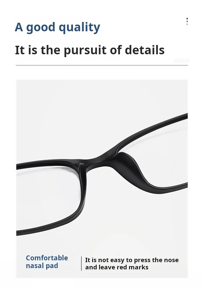 Male Colorless Transparent Myopia New Full-frame Colorblind Glasses ...