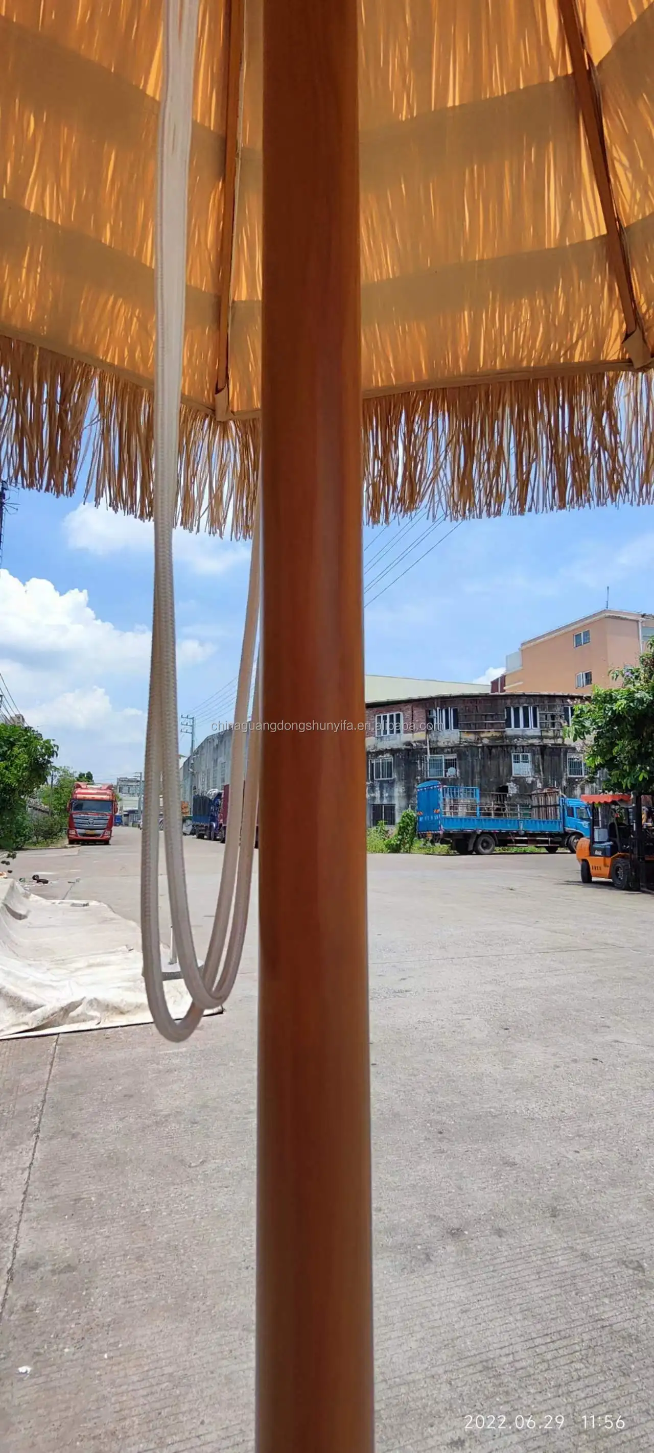 Beach Thatch Shade Garden Patio Parasol Plastic Outdoor Syntheticluxury ...