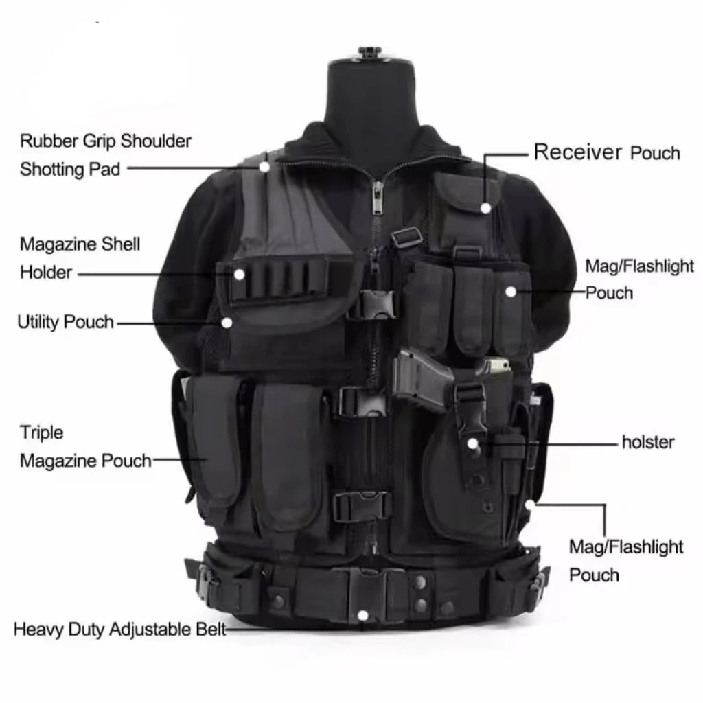 Tactical Vest Multicam 900d Oxford Quick Release Tactical Vest Plate ...