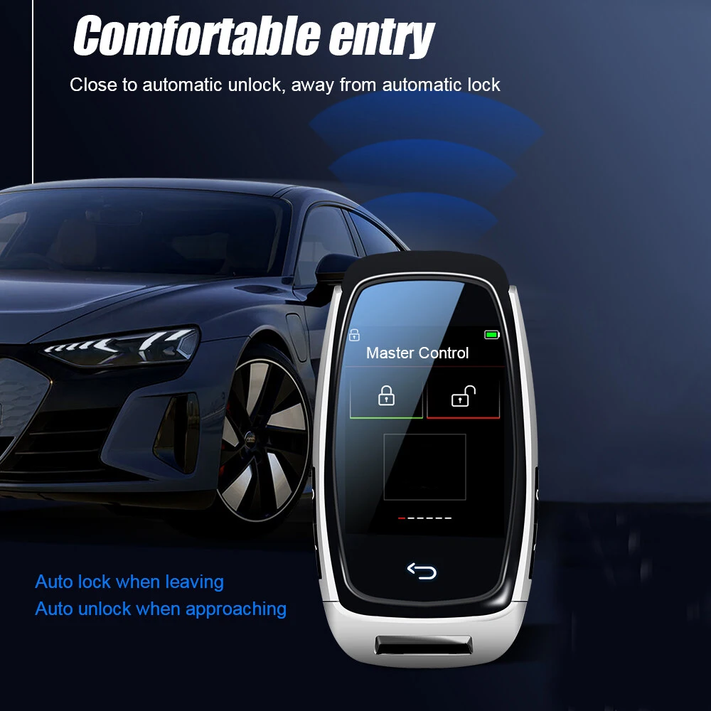 Smart Car Key with LCD Touch Screen - Keyless Entry