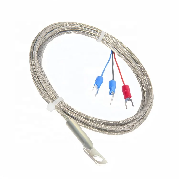 Surface pt100 platinum resistance with circular hole E/T/J type ...