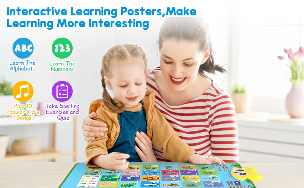 Kids Preschool Educational Toys - Alphabet Board Learning