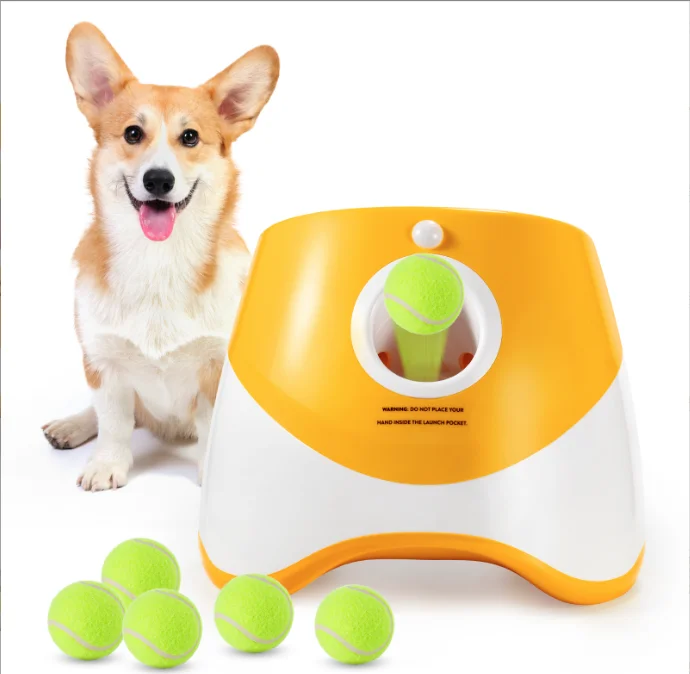 Automatic Ball Fetch Machine Throwing Training Dog Toy Interactive ...