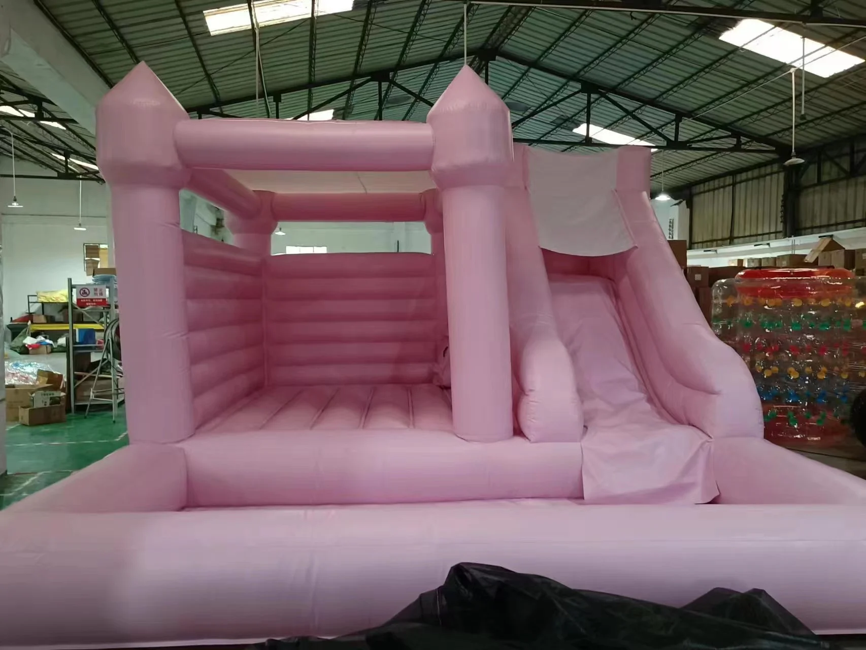 New Pvc Splashing Bouncy Castle Inflatable Summer Water Fun Inflatable ...