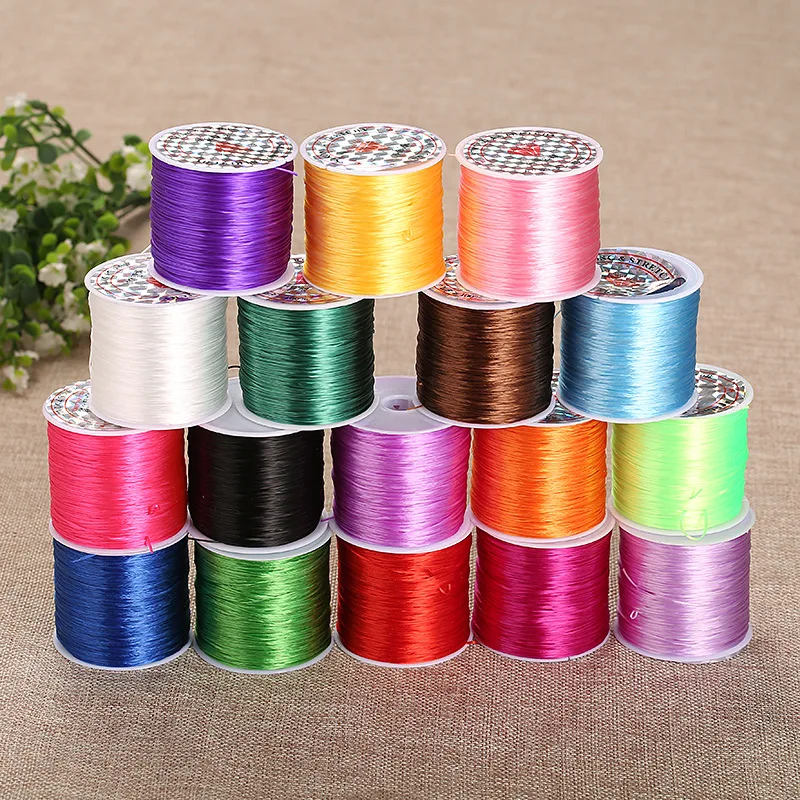 High Quality 50 Meters Buddha Bead Elastic Thread Beaded String For Diy ...