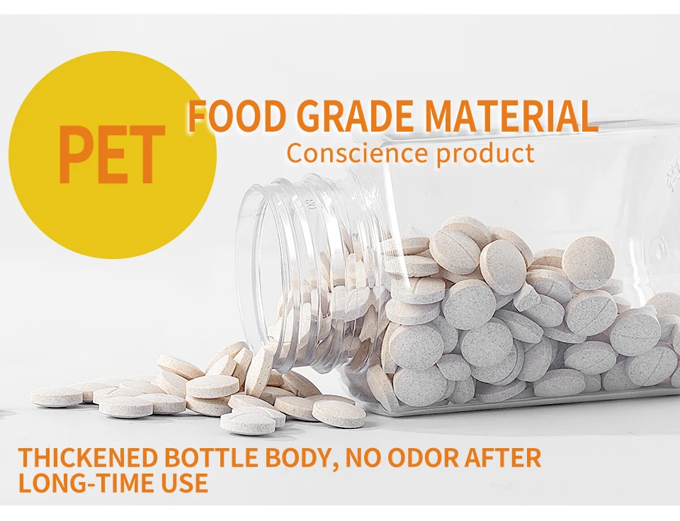 Plastic Pill Bottles - Durable 250CC PET Capsule Containers