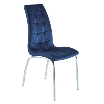 Metal Steel Frame Chairs Velvet Ding Chair With Gold Leg - Buy Metal ...