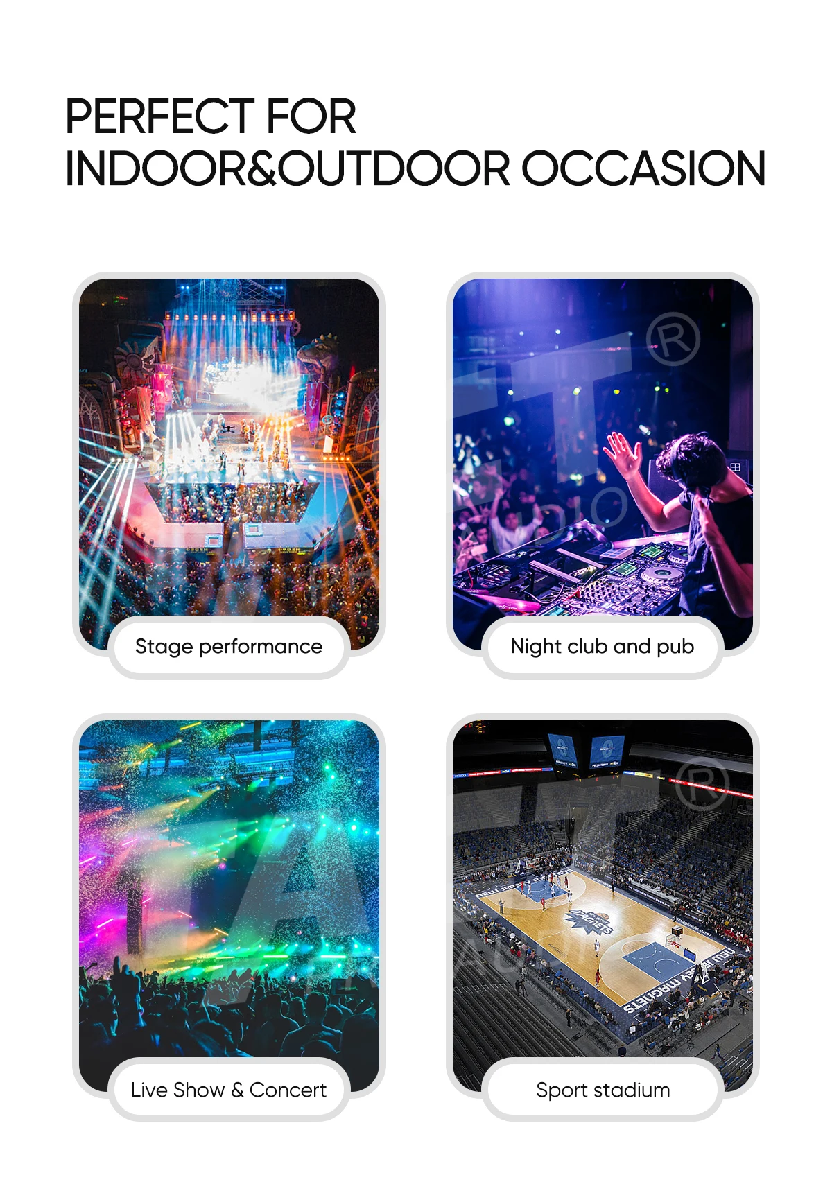 TACT Dual 12 Inch 3-Way Line Array Speaker - Outdoor Pro Sound