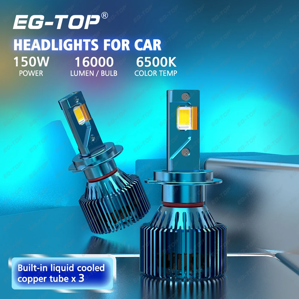EG-TOP Highest Bright 300W 25000LM H4 H7 H8 H11 9005 H1 9006 H13 Longer ...