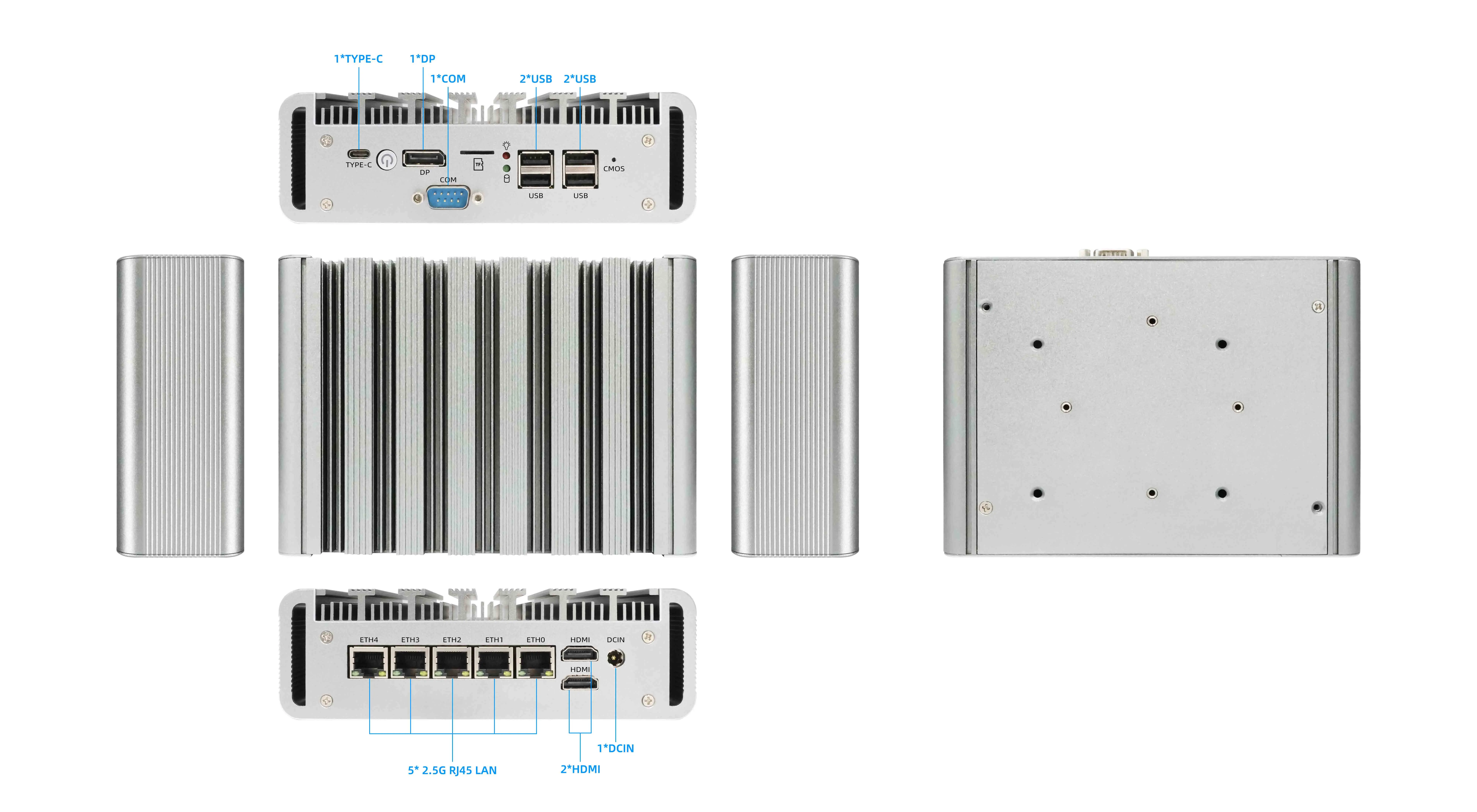 12th Gen N100 Pfsense Firewall Router - Fanless Mini PC