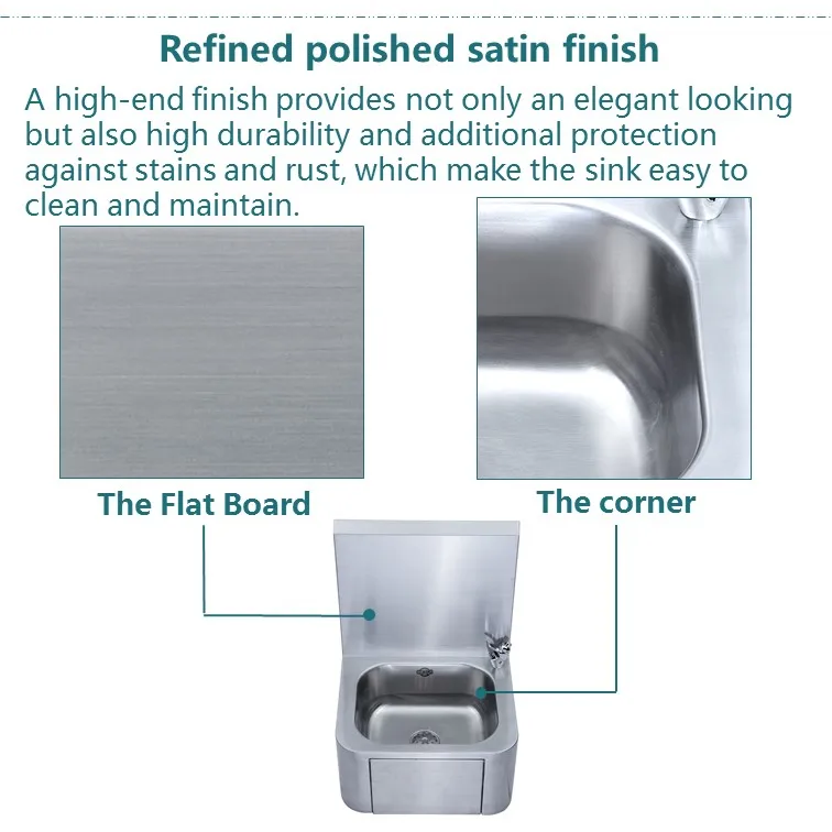 Commercial Utility Kitchen Hand Wash Sink - Stainless Steel