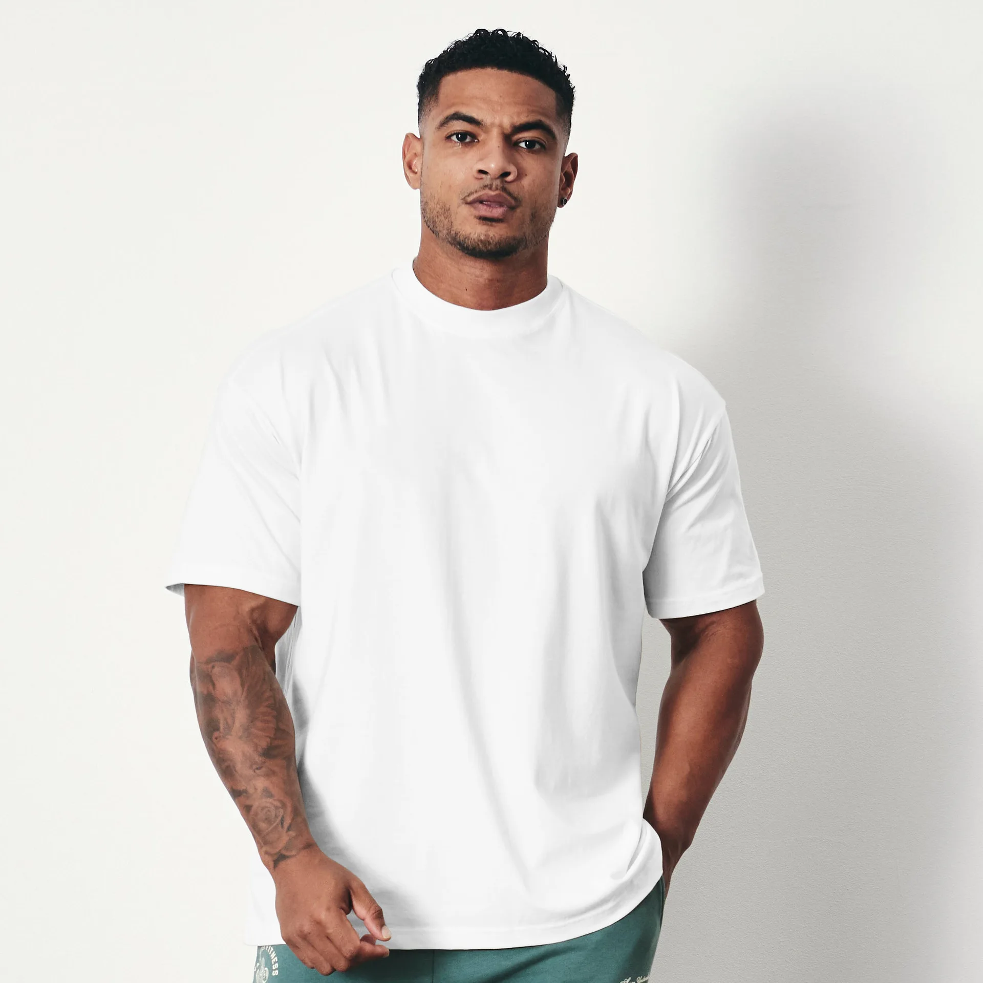 Custom Mens Oversize T-shirt Print Logo 100% Cotton Plus Size Tee Shirt ...