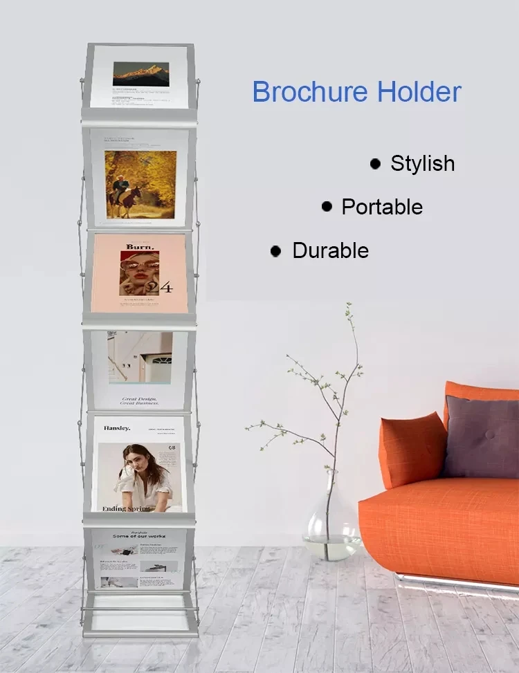 A3 & A4 Catalogue Shelf Magazine Holder Folding Brochure Stand - Buy ...