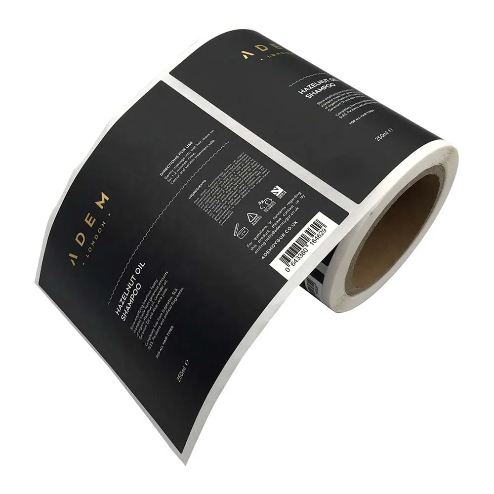 Custom Plastic Bottle Label Sticker Print Private Pet Lotion Cosmetic ...