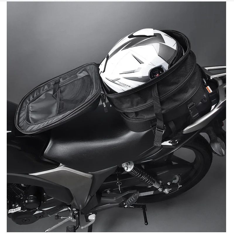 Motorcycle Helmet Backpack Hard Shell Rear Seat Bag Motorcycle Riding ...