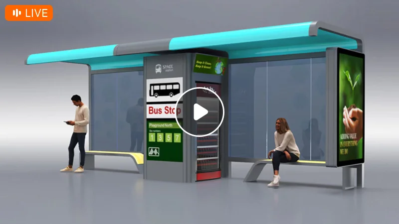 Bus Shelter, Light Box ,Trivision Billboard, LIVE Deals Product Show ...