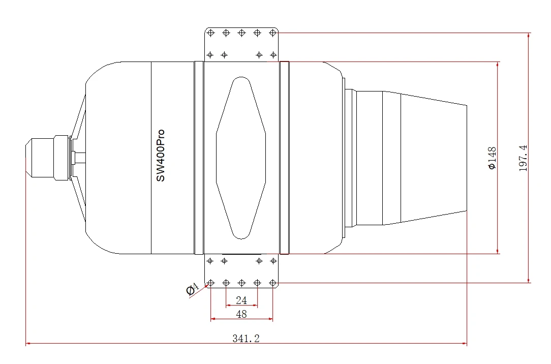 SWIWIN SW800Pro 80KG Brushless Turbine Engine for RC Aircraft ...