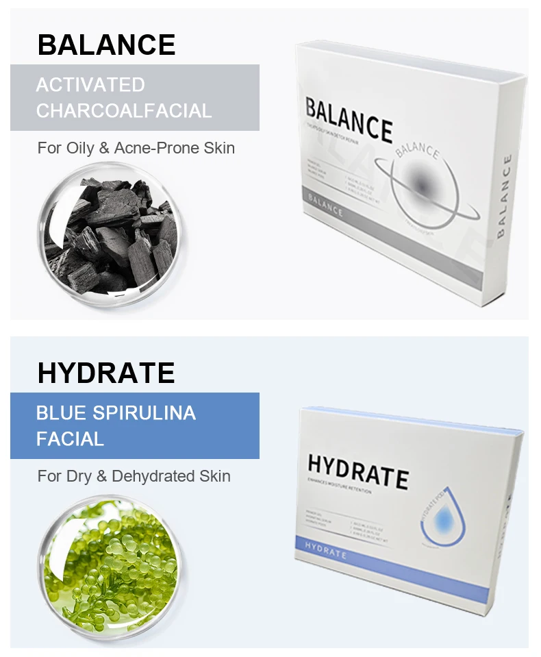 Detox Oxygen Pods - Skin Rejuvenation & Pore Cleaning