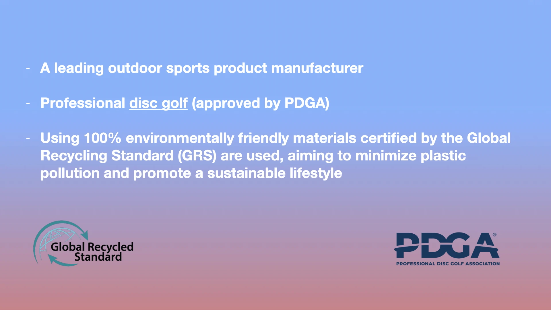 Recycled Disc Golf Pdga Approved Flying Disc Sports Custom Marker Golf ...