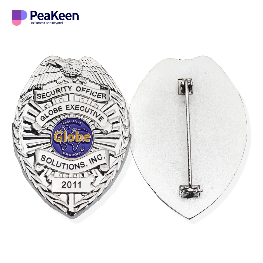 Wholesale Event Security Forces Badges Metal Blank Custom Insignias De ...