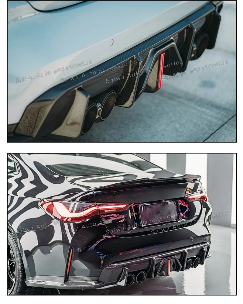 Dry Carbon Fiber G80 Rear Bumper Diffuser For Bmw M3 G80 M4 G82 G83 ...