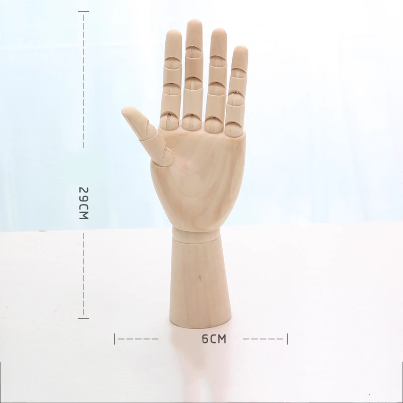 Flexible Finger Puppets Mannequin Hand Model Wooden Manikin Hand ...