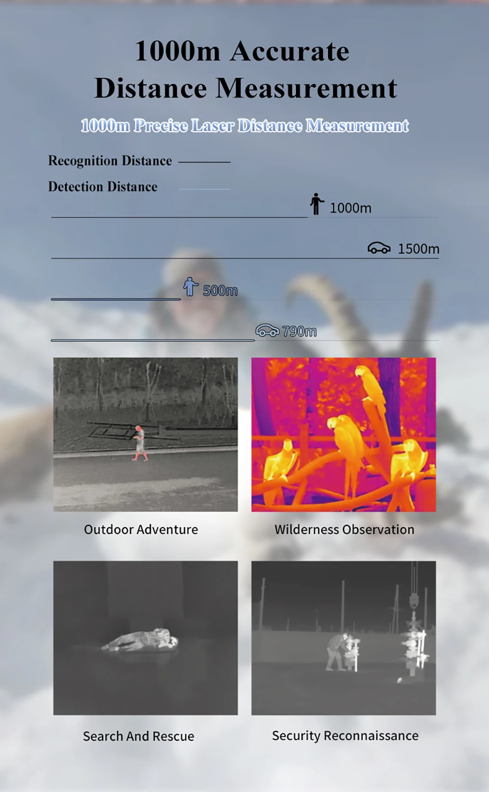 640*512 Monocular Hunting Cooled Thermal Imager Laser Range Thermal ...