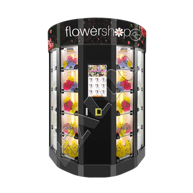 Cooling Floral Vending Machine Automatic Flower Florist Vending Machine ...