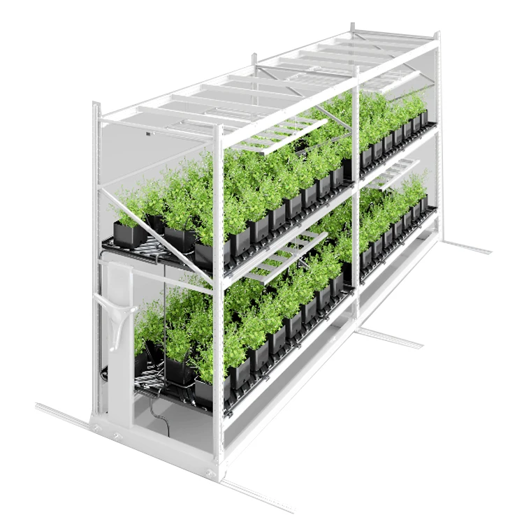 Hydroponic Growing System Mobile Vertical Grow Rack Vertical Grow Rack ...