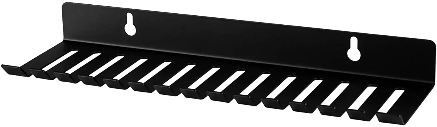 Wall Mountable Cable Hanger Rack Organizer Black Cable Holder With 19 ...