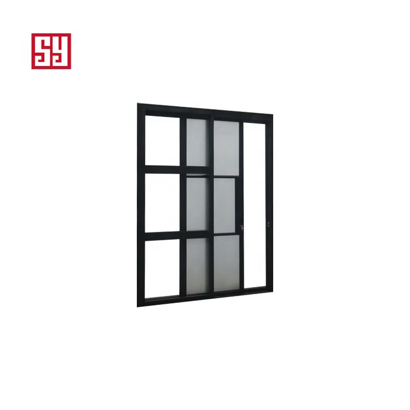 Customizable Size Modern Minimalist Wrought Iron Indoor Sliding Door ...