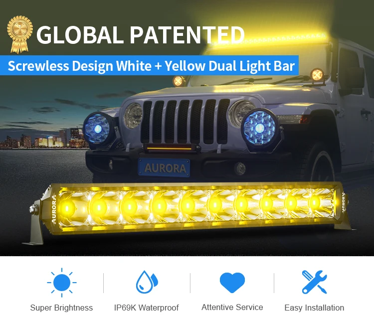 AURORA LED Light Bars - Durable, Efficient Offroad Lighting