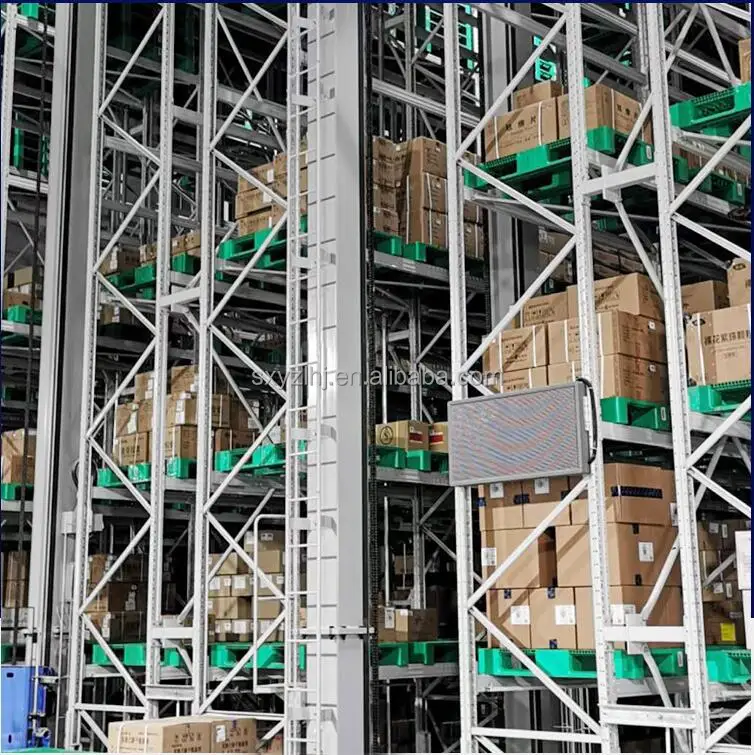Industrial Warehouse Storage Asrs Automatic Racking System Automated ...