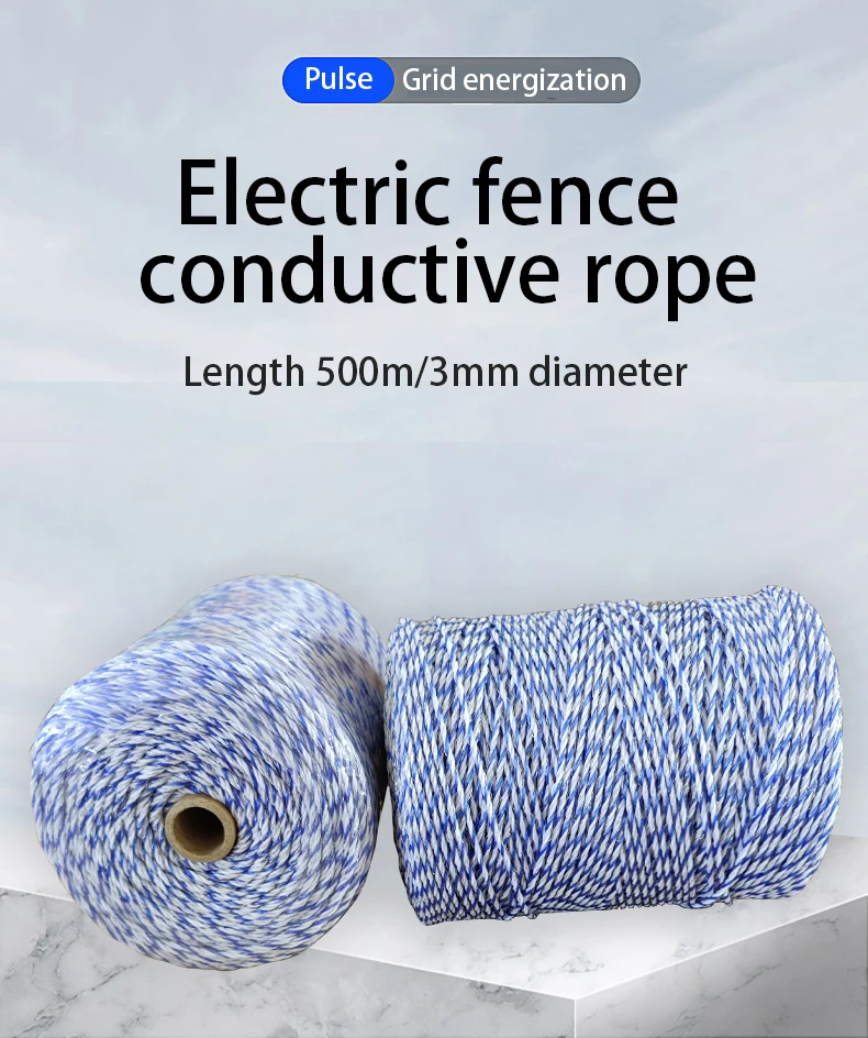 Portable Electric Fence Line 500m Livestock Breeding Fence Farm Wire ...