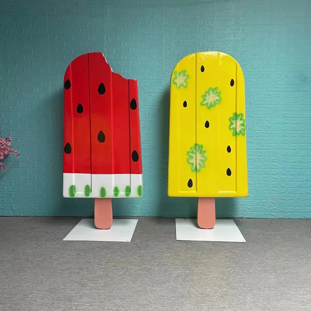 Fiberglass Figurine Candyland Giant Candy Lollipop Display Props Fibre ...