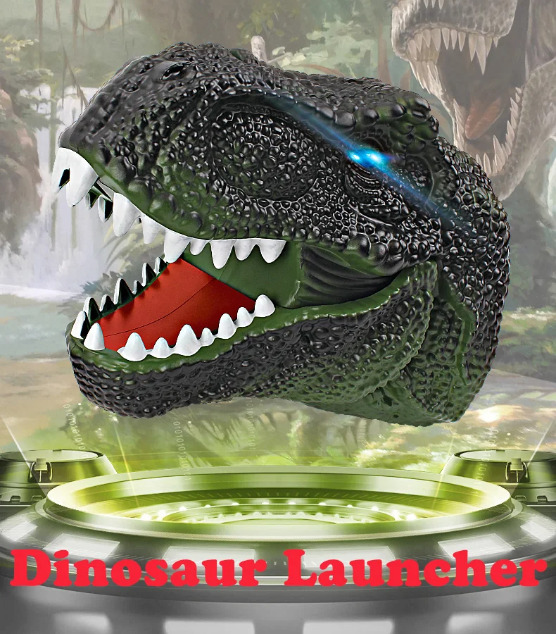 Dinosaur Hand Puppet Gel Blaster Gun Kids Funny Finger Puppets Role ...
