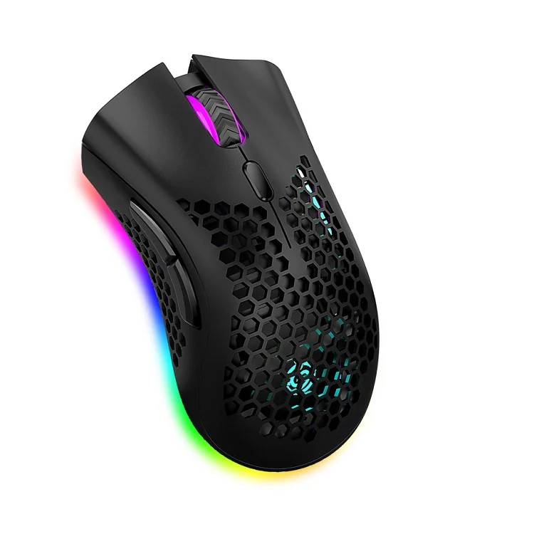 Light Weight Bm600 Rechargeable Rgb Wireless Mouse Ergonomic Design ...