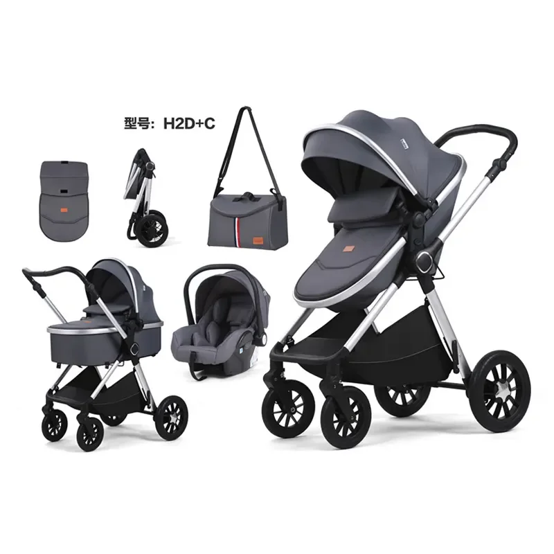 Poussette Carseat and Stroller Baby Pram Reversible Handle Baby ...