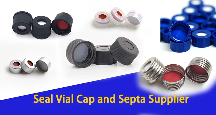 Lab Vial Screw Cap with Customized Silicone Septa 15mm