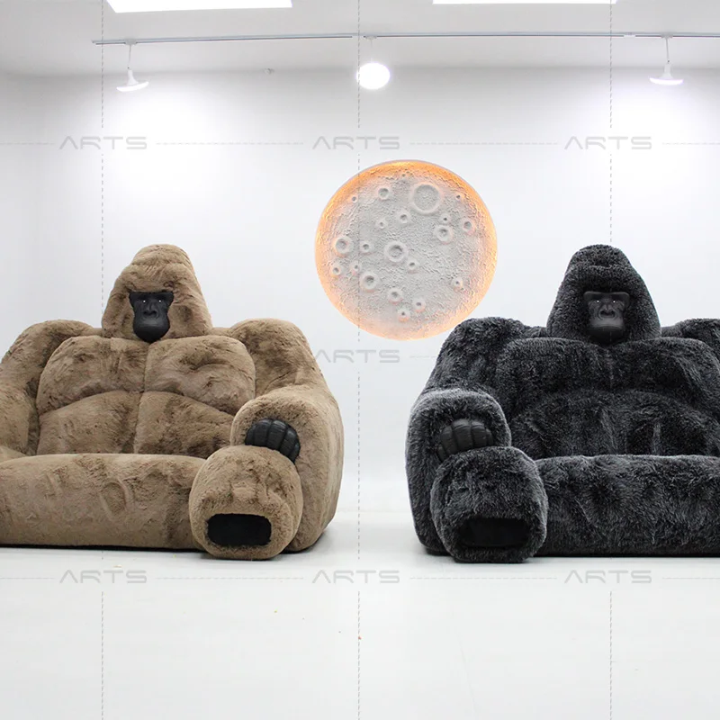 Custom Luxury Gorilla Fluff Monster Sofa for Living Room