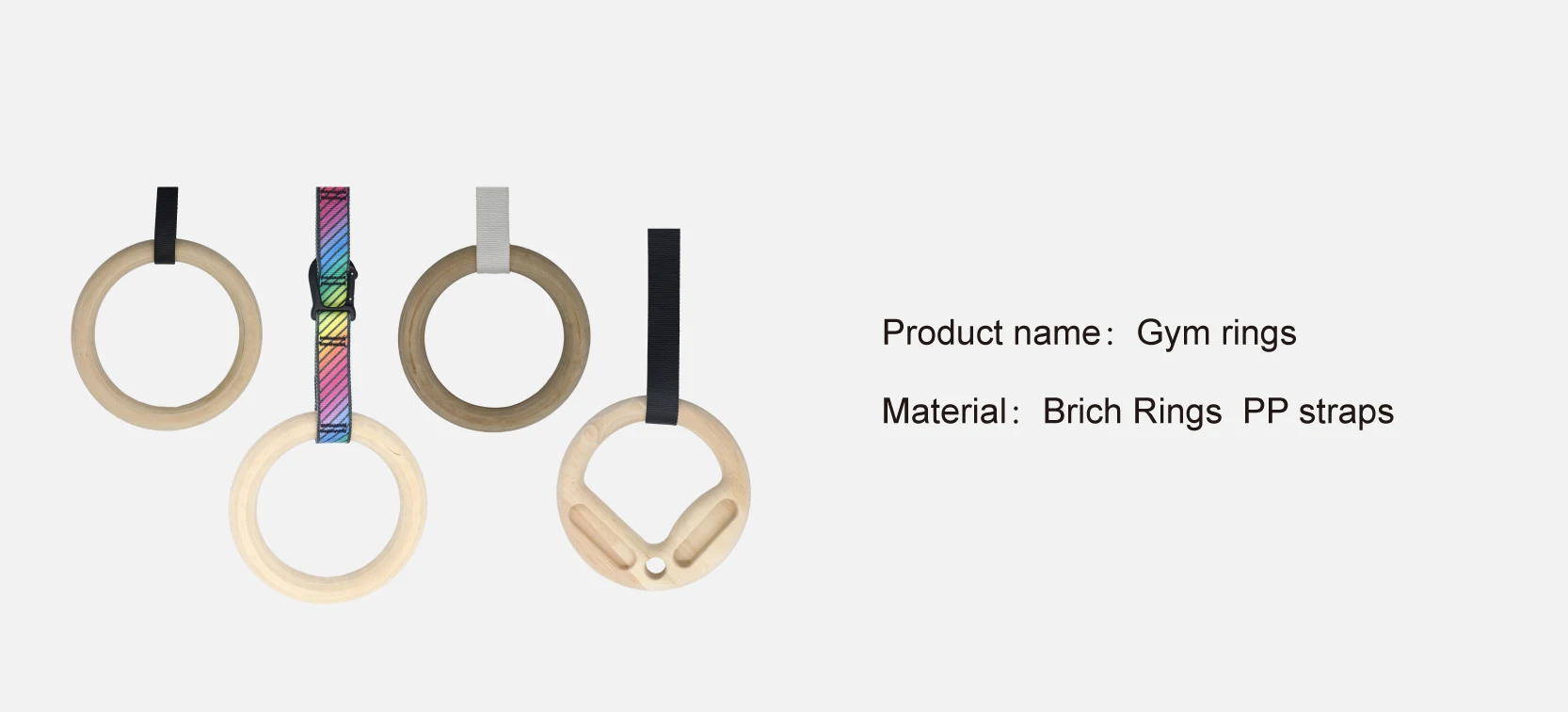 Custom Wooden Gymnastic Calisthenics Rings For Fitness Strength ...