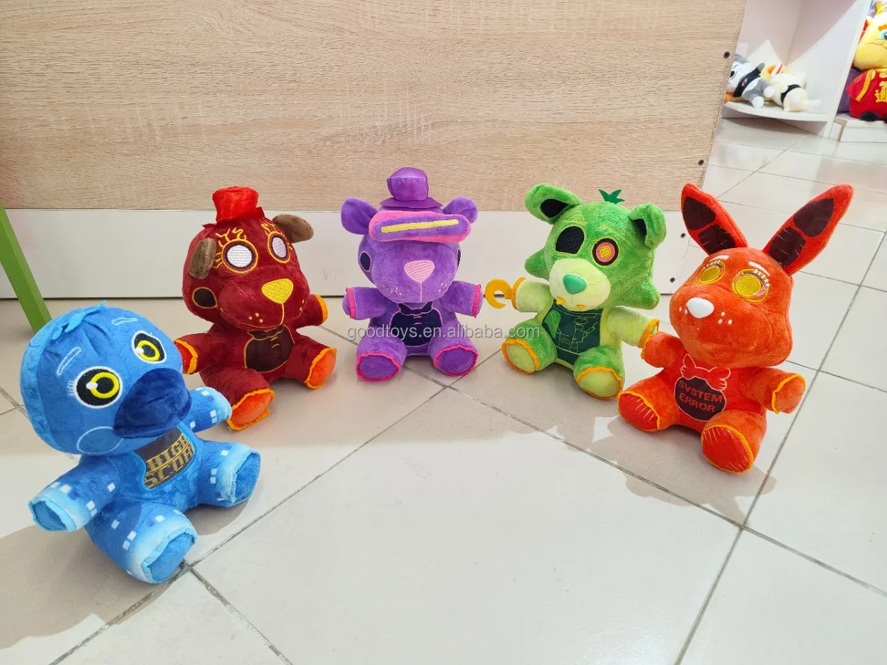 15pcs/pack 25cm Five Nights Freddy Fnaf Dolls Stuffed Fanf Sundrop ...