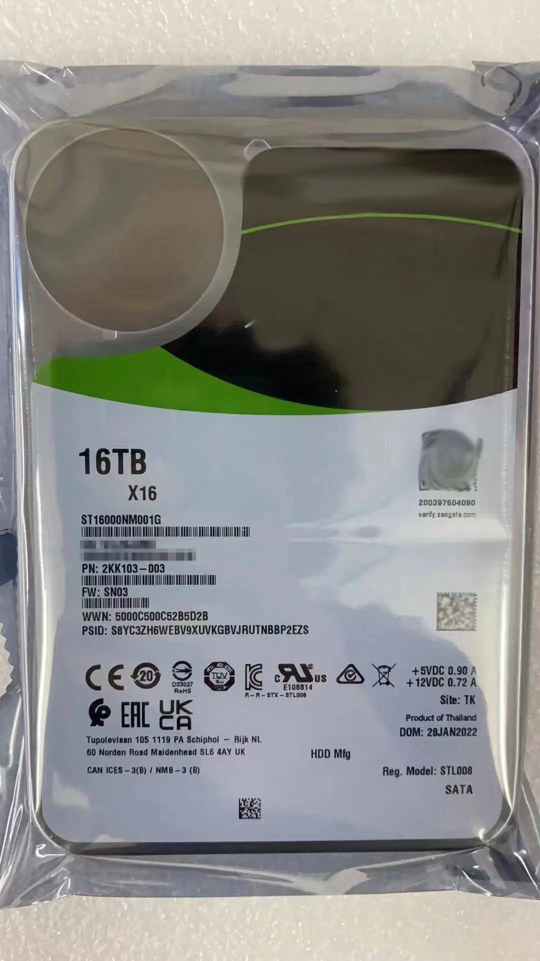 Good Selling St16000nm001g 16tb Sata 7.2k 3.5 Inch Hdd Hard Drives ...