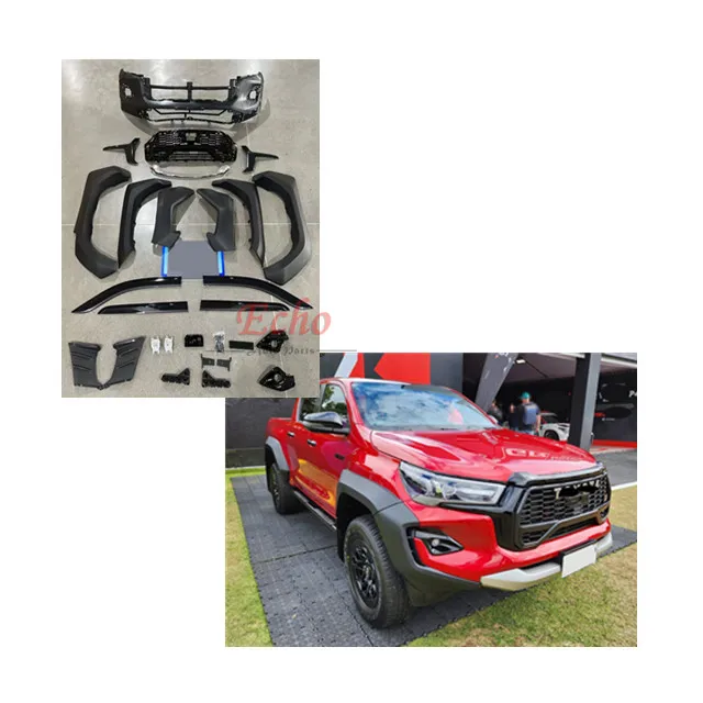 GR sport body kit for toyota Hilux Revo 2023. fender flare for Revo. GR ...